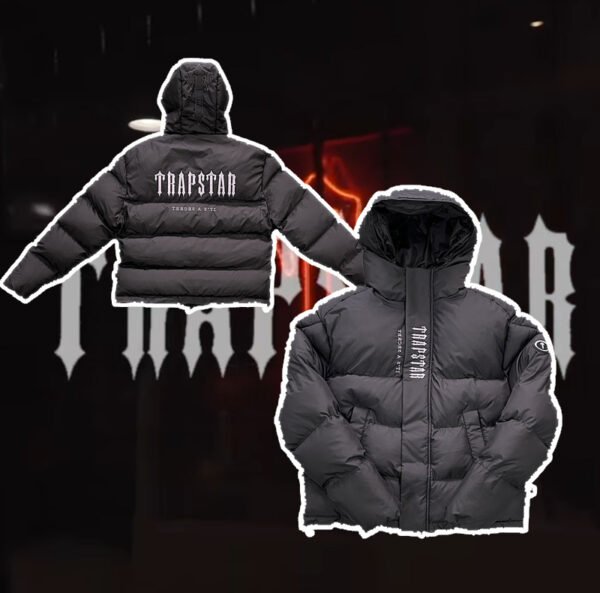 Trapstar DECODED HOODED PUFFER 2.0 JACKET – BLACK - dema-official.com